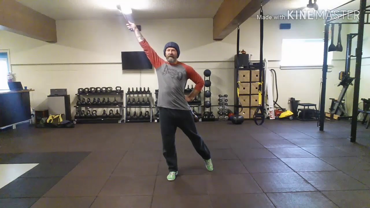 Beginning footwork with clubs - YouTube