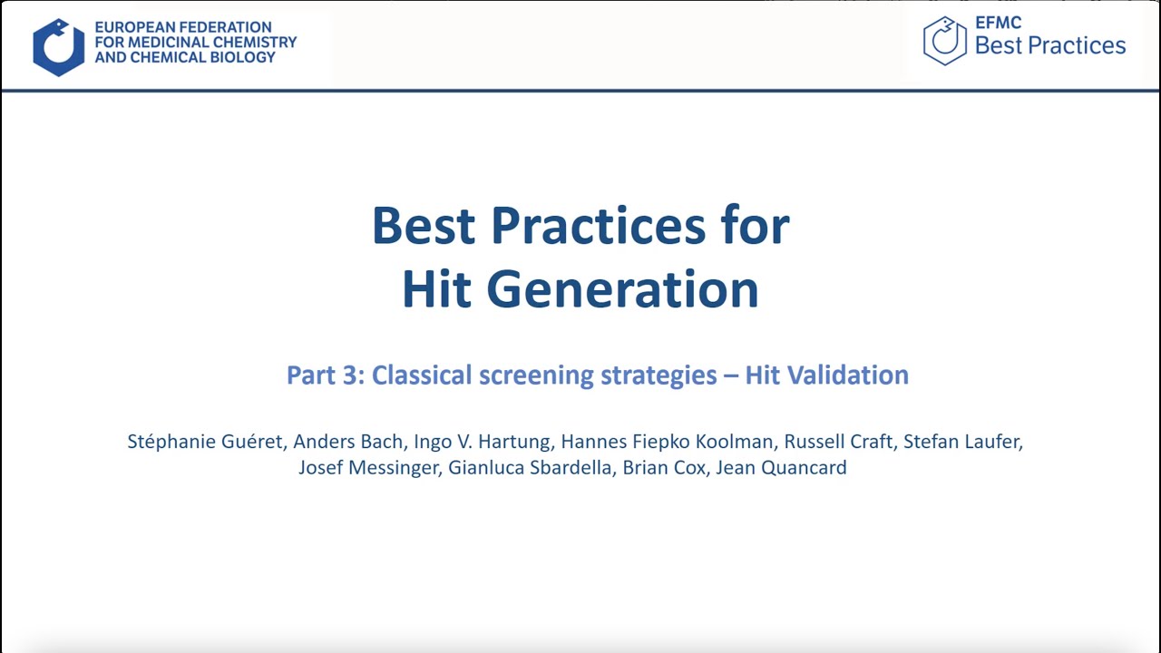 Hit Generation - Webinar (Part Three: Classical Screening Strategies ...