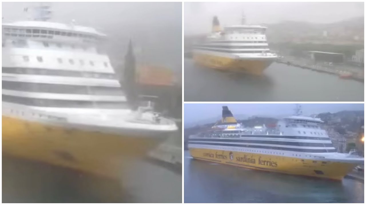 Mega Victoria (ex Amorella) arrival and departure from Bastia [20-05 ...