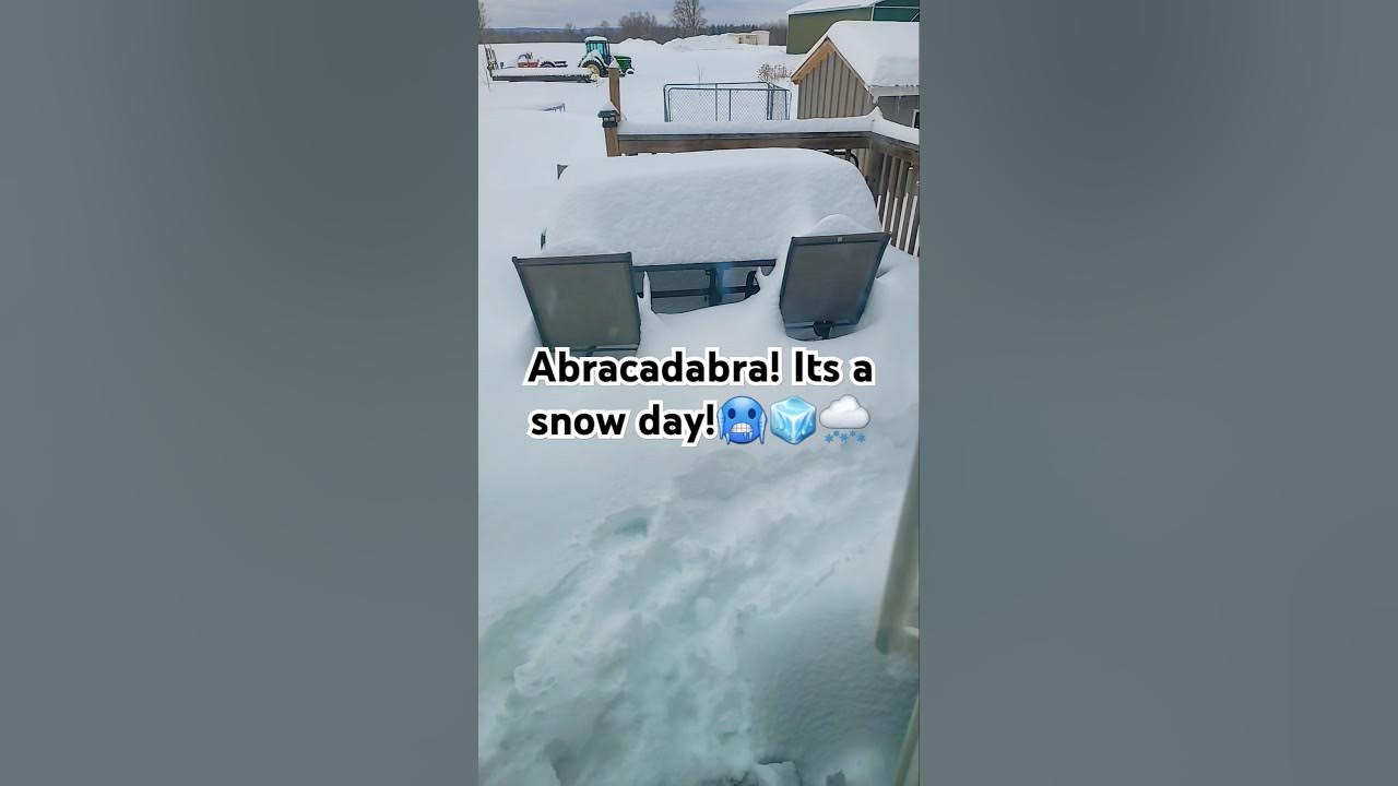 ABRACADABRA ITS A SNOW DAY!🥶🧊🌨 - YouTube