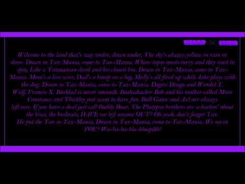 Taz-Mania Theme Song Lyrics