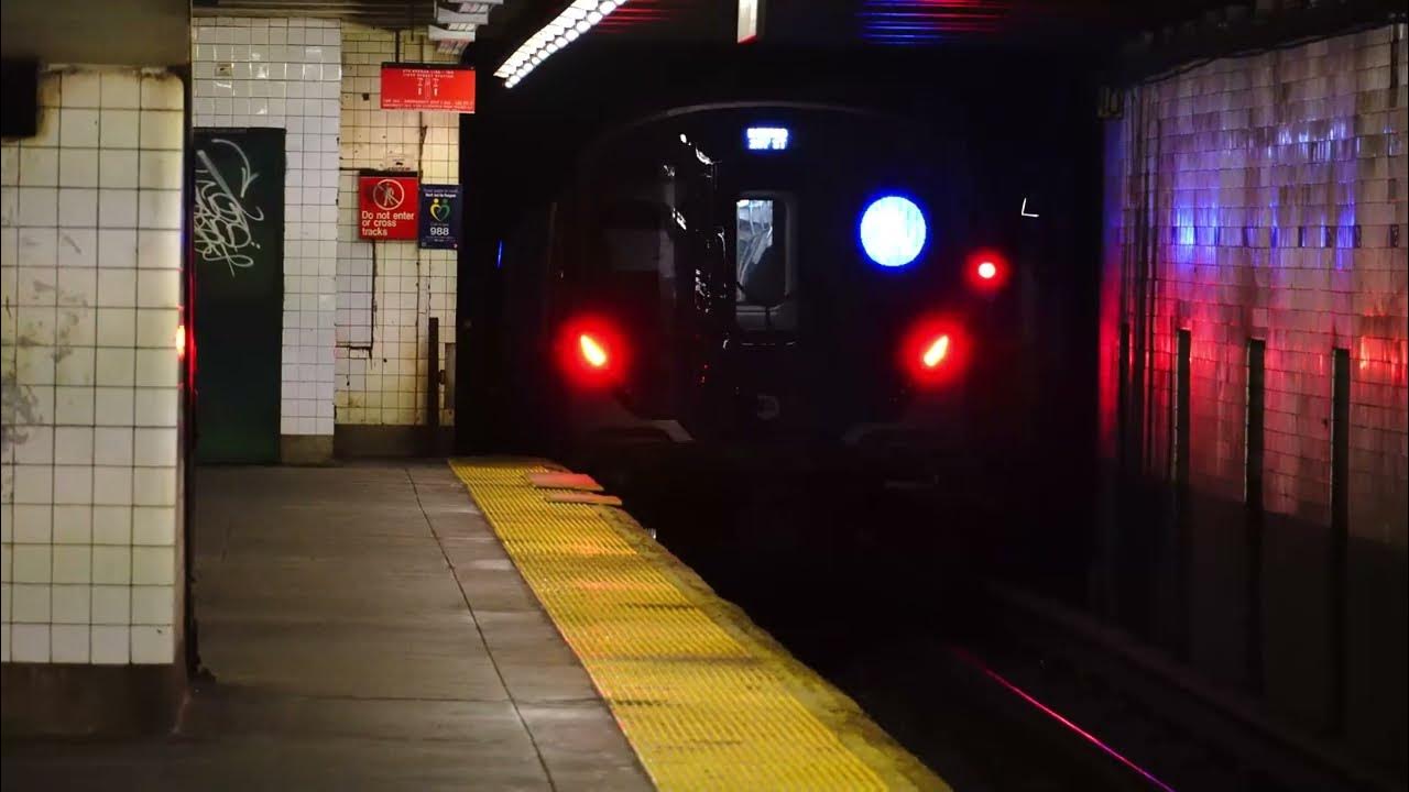 Inwood-207th St & Far Rockaway bound A train of R211As @ 175th Street-GWB - YouTube