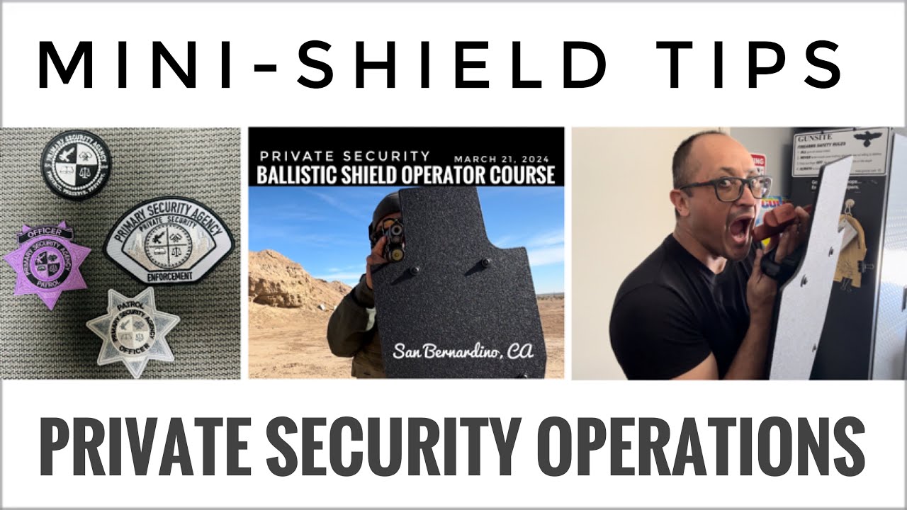 Mini-Ballistic Shield Tips for Private Security @rtstactical #security ...