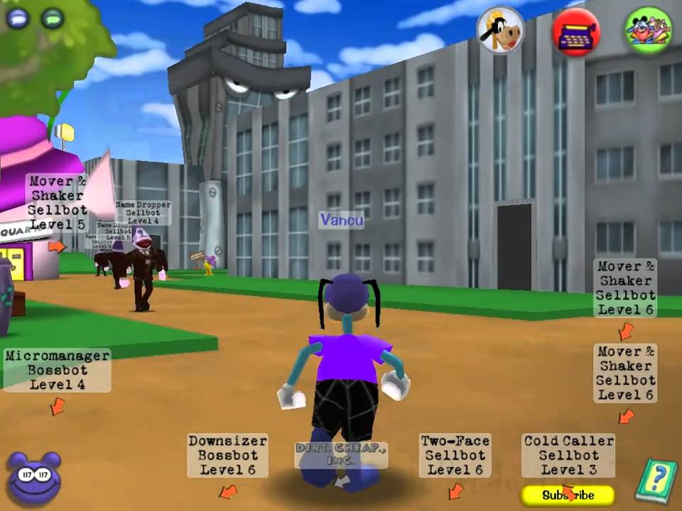 Toontown - Tour of ALL Streets, Playgrounds, HQ's, Etc. - YouTube