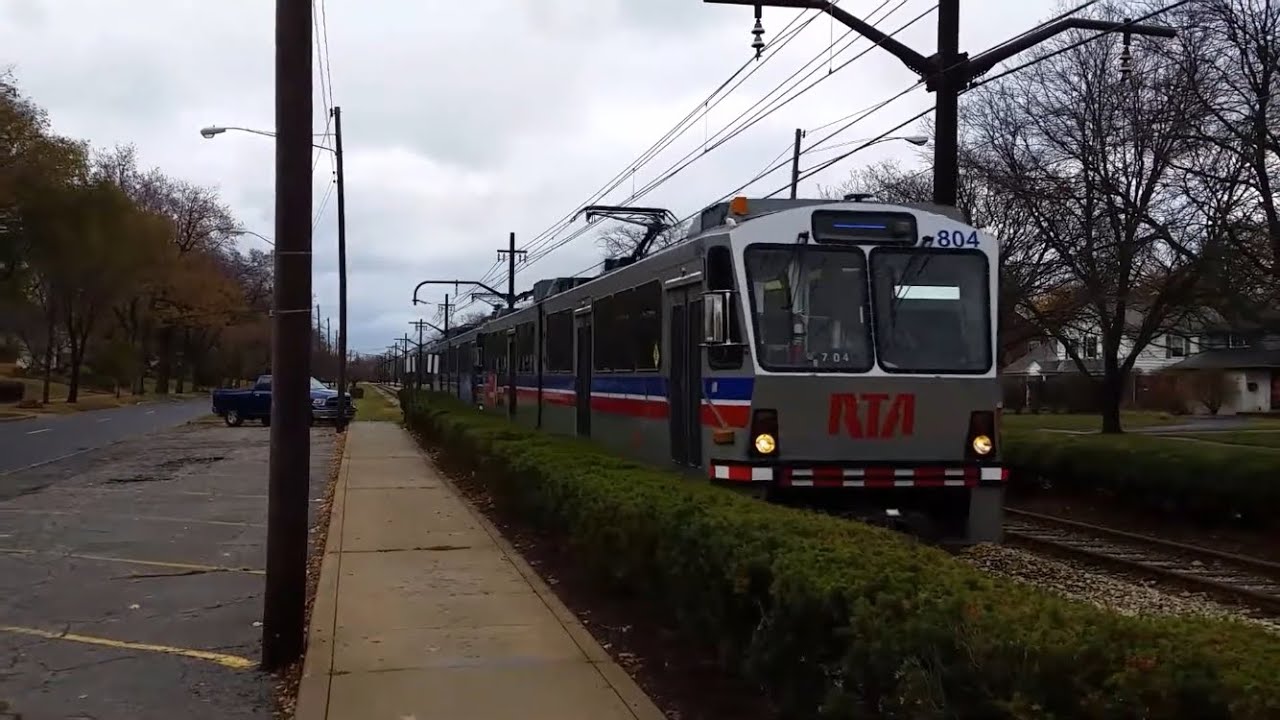 Cleveland RTA LightRail Blue Line - YouTube