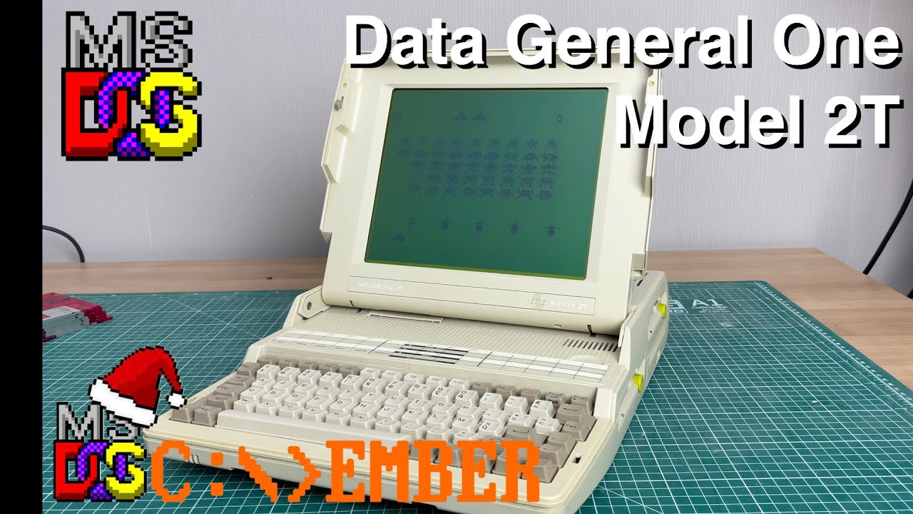 Data General One Model 2T #DOScember - YouTube