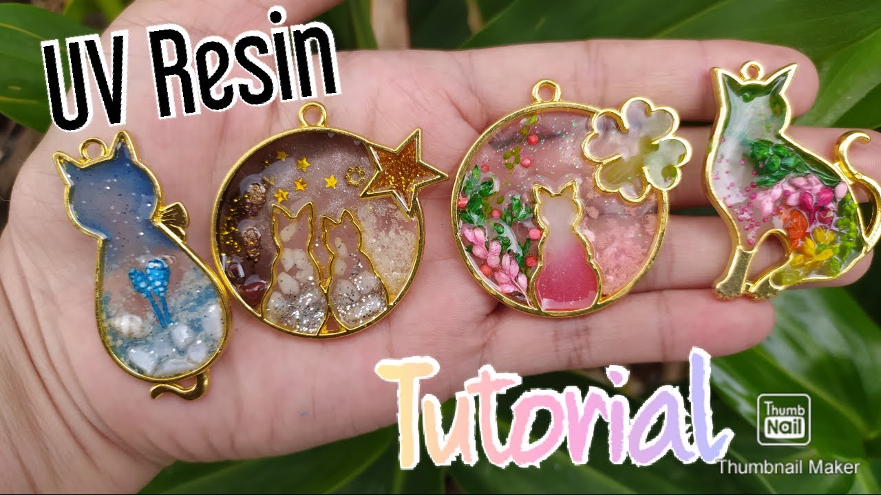 UV resin tutorial / CUTE ACCESSORIES - YouTube