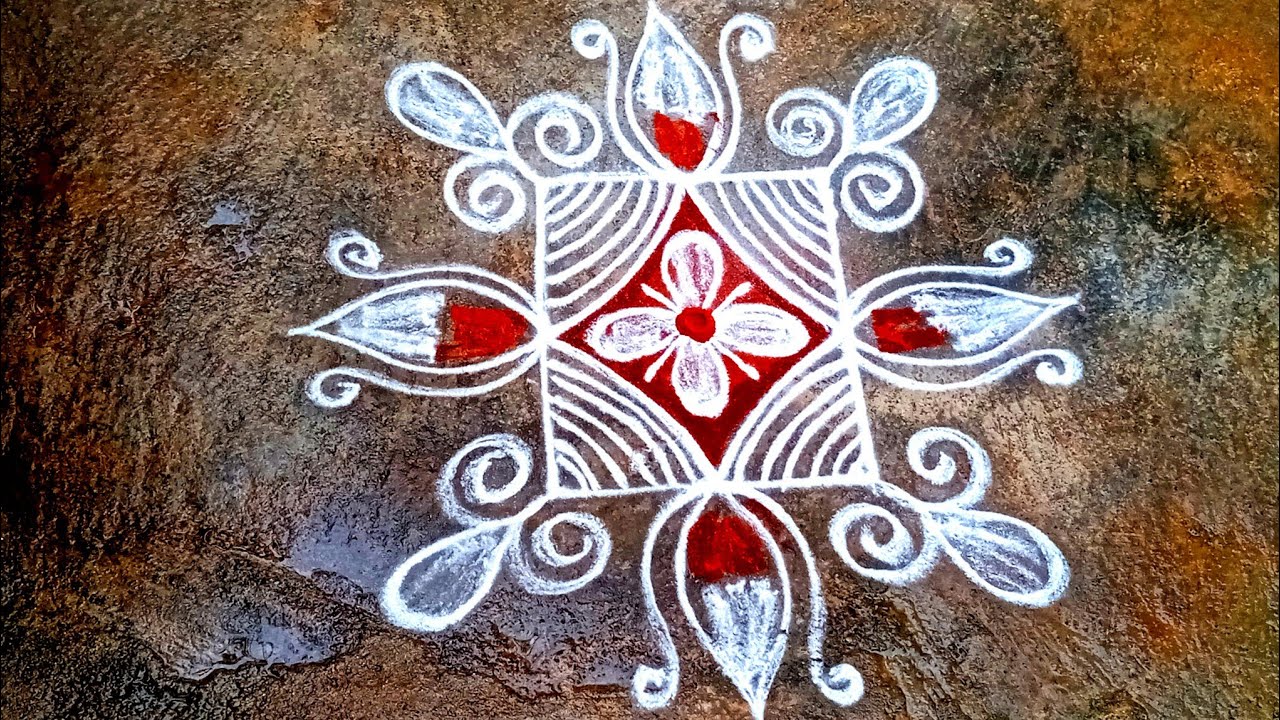 Vaigasi madham traditional special beautiful padi easy simple kolam for ...