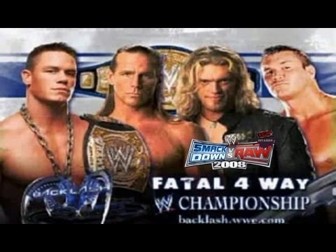 WWE Backlash 2007 - John Cena vs Shawn Michaels vs Edge vs Randy Orton ...