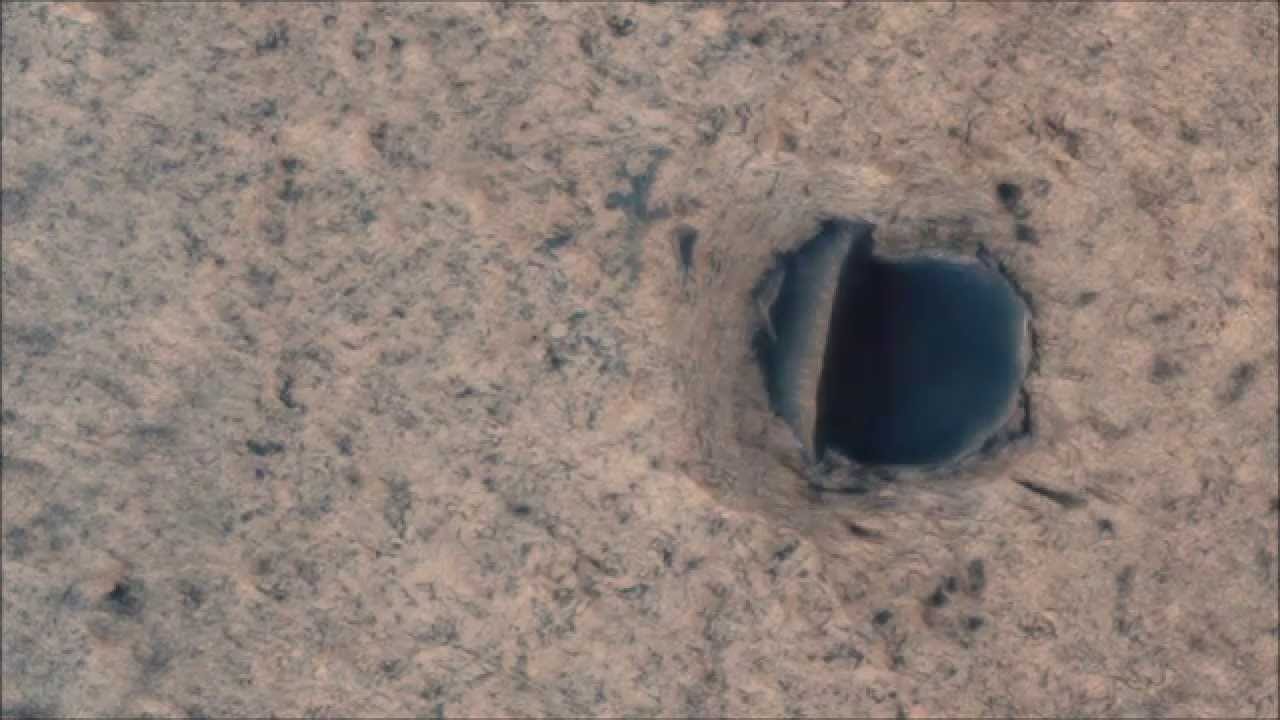 Mars Lake with Ancient Dam: Structure Ruins Mars Orbitor - YouTube