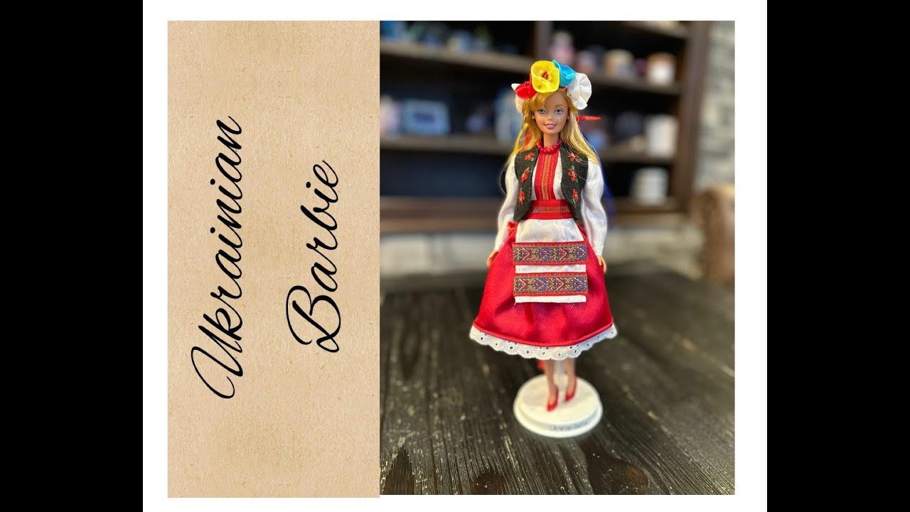 Barbie Makeover/ Ukrainian Barbie Outfit - YouTube