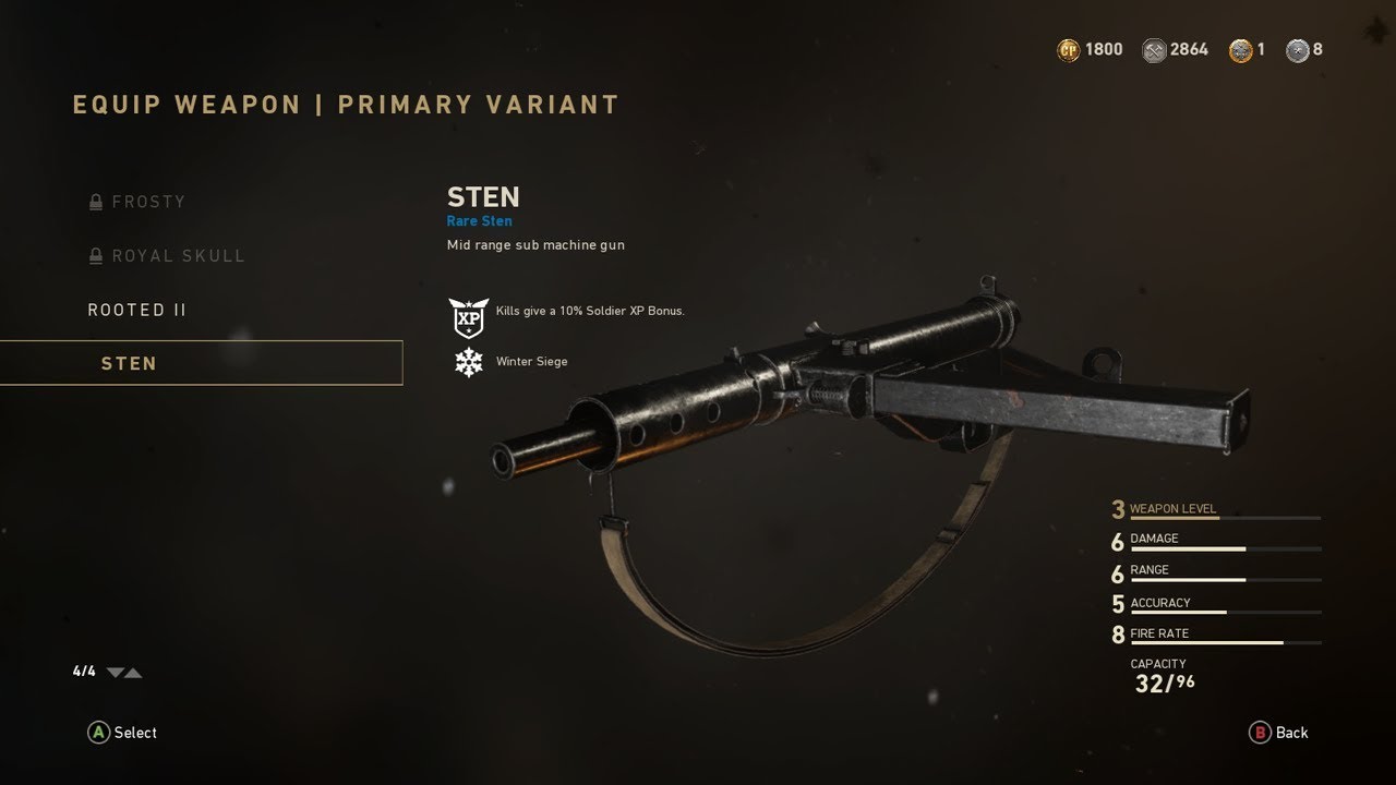 Sten - WWII Gameplay | Call of Duty: WWII - YouTube