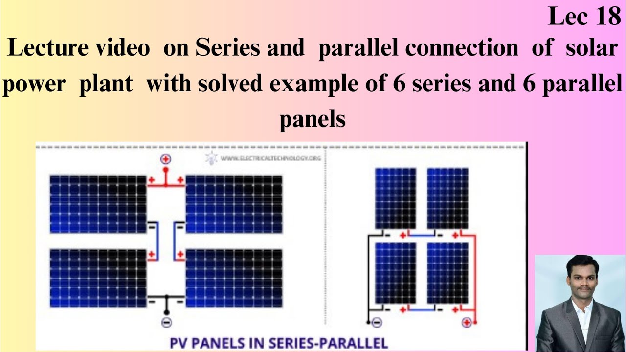 Lecture video on series and parallel connection of sola pv system - YouTube