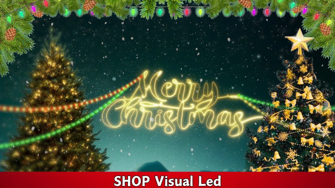 Visual Led Noel - Merry Christmas - Giáng Sinh | Xmas Vj Loop - Video ...