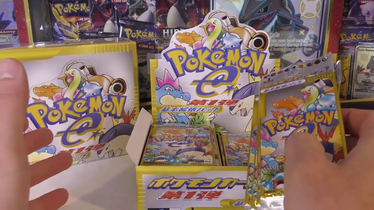 Opening 5x Japanese EXPEDITION Base Set (E1) 1ST EDITION Pokemon Packs ...