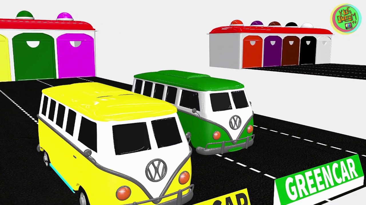 Education Color With Transporter Toys Car For Children - YouTube