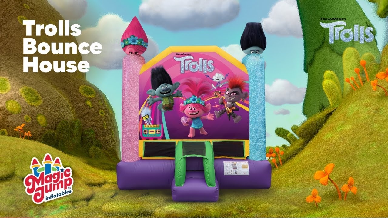 Official DreamWorks Trolls Bounce House Inflatable | Magic Jump, Inc ...