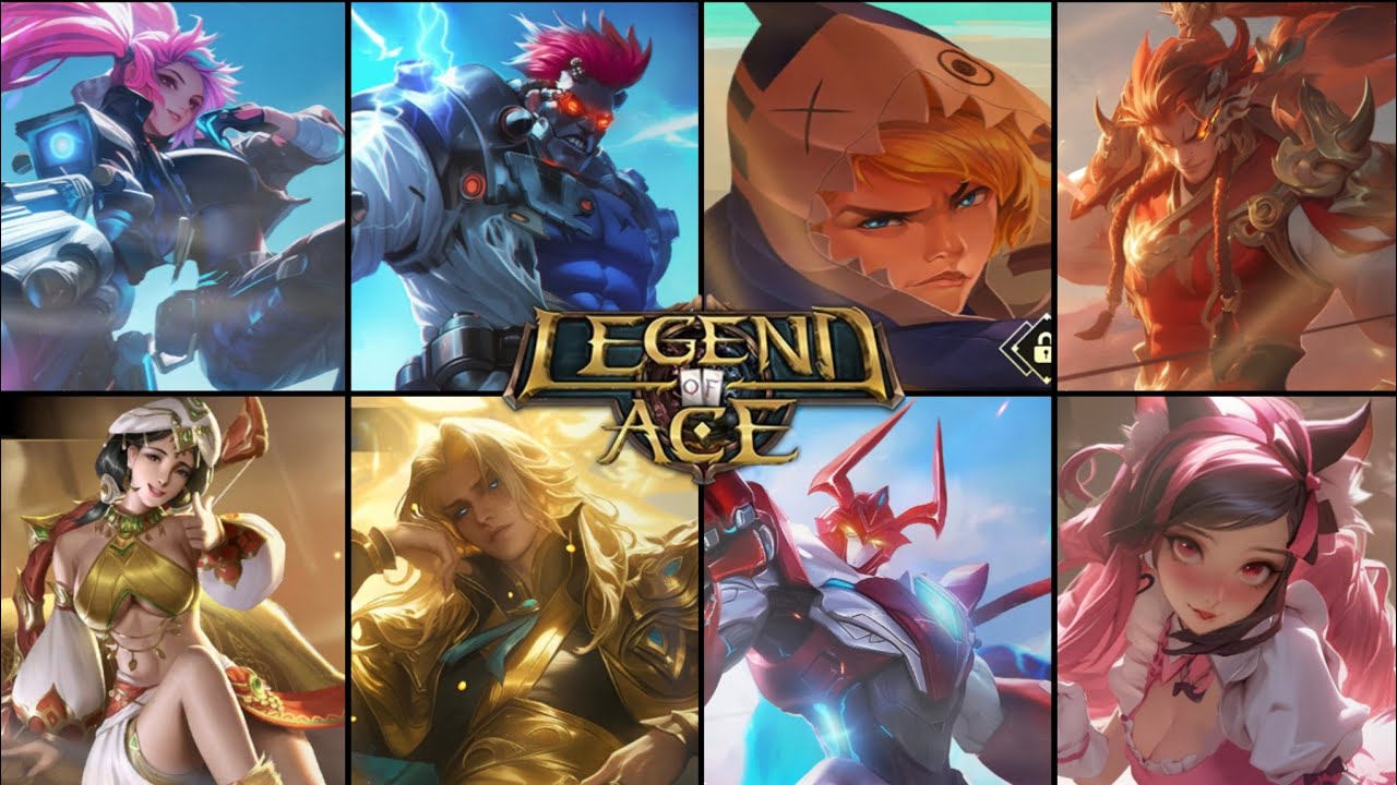 All Heroes and Skins in Legends of Ace 2025 | Part 1 - YouTube