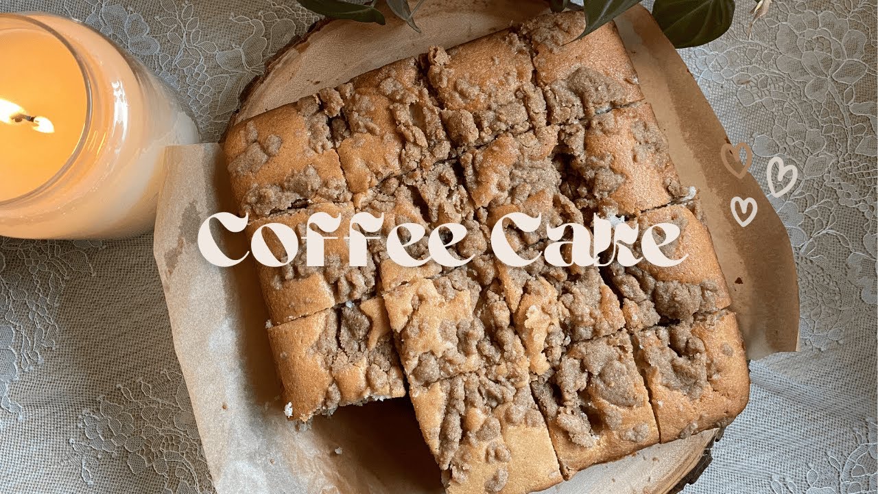 Fluffiest Coffee Cake Ever ♡ Bake With Me - YouTube