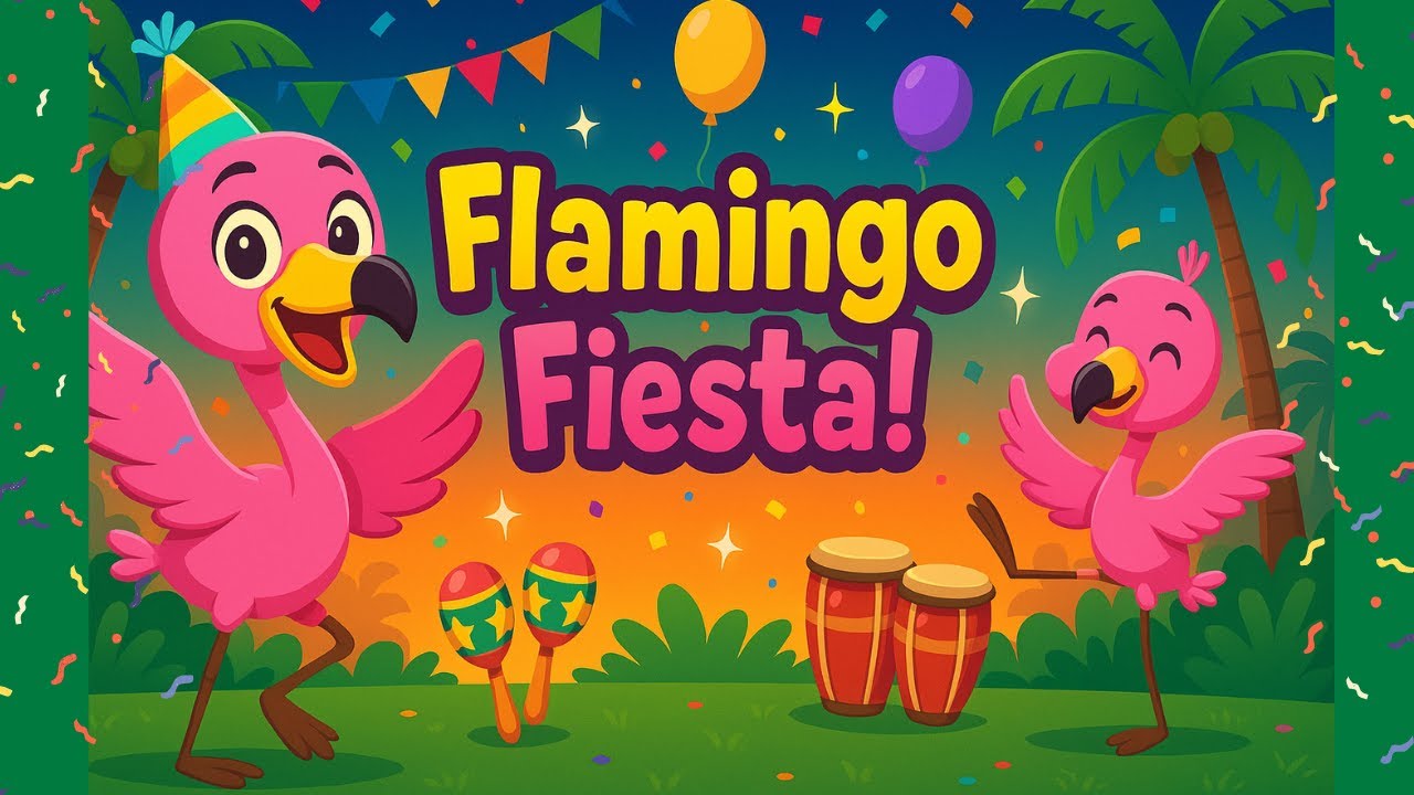 🦩 Flamingo Fiesta! | Fun Kids Dance Song & Preschool Sing-Along - YouTube