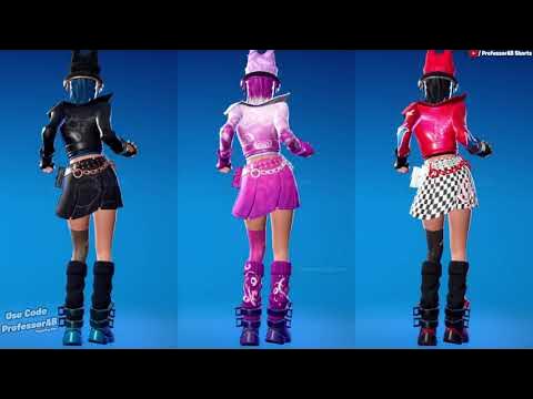 *New* Fortnite Hope Skin Party Hips 1 Hour Version Thicc 🍑😘 Battle Pass Outfit 😍 All Style 😜 4K ...
