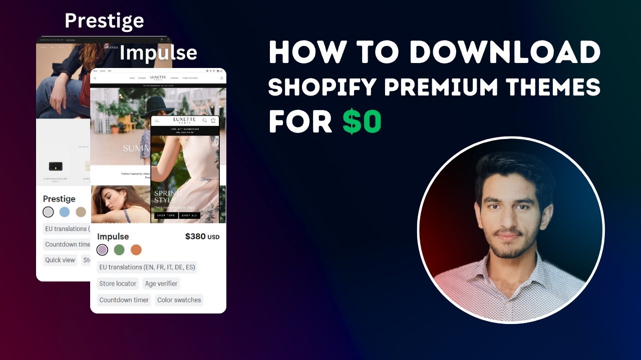 How to download Impulse/Prestige Shopify Theme for free | Succeessify - YouTube