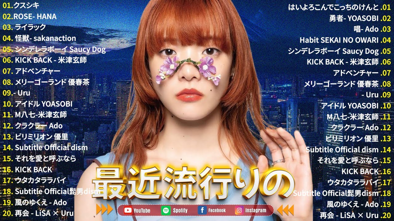 『最新曲 2025』 最近流行りの曲40選🌟新曲 2025 JPOPメドレー 🌟2025ヒット曲メドレー - YouTube