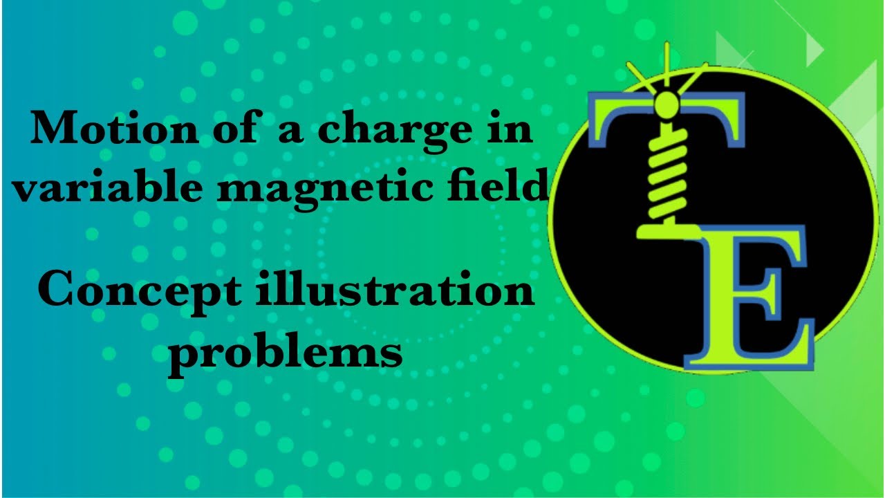 Motion of a charge in variable magnetic field | Concept illustration ...