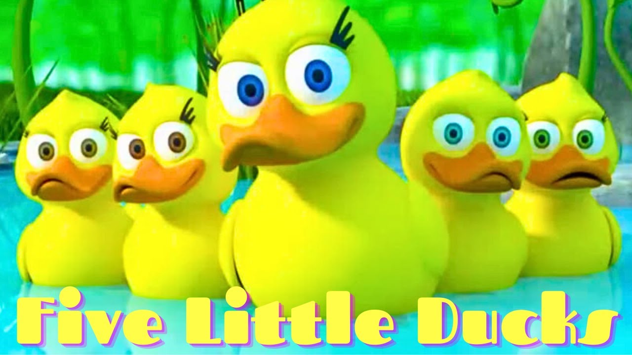 Five Little Ducks | Five Little Ducks Rhymes | Five Little Ducks Poem ...