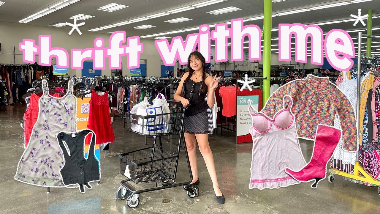 THRIFT WITH ME // thrifting Y2K *SUMMER* essentials for you!!! - YouTube