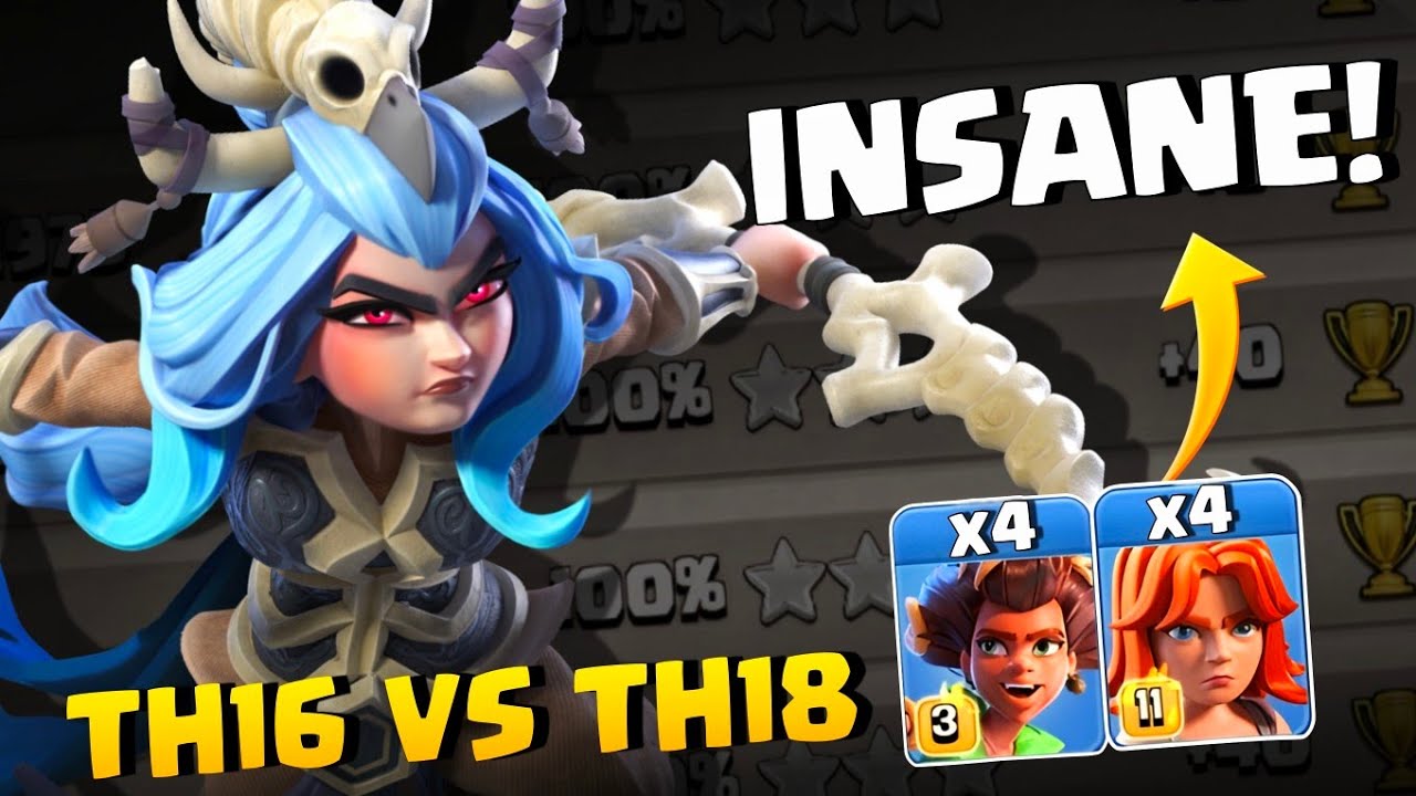 TH16 VS TH18 🔥 use this INSANE root rider strategy. #clashofclans - YouTube