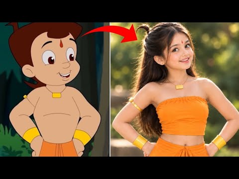 Chhota Bheem Charectors Female version in Real Life | Chhota Bheem All Cartoon Characters Real Life