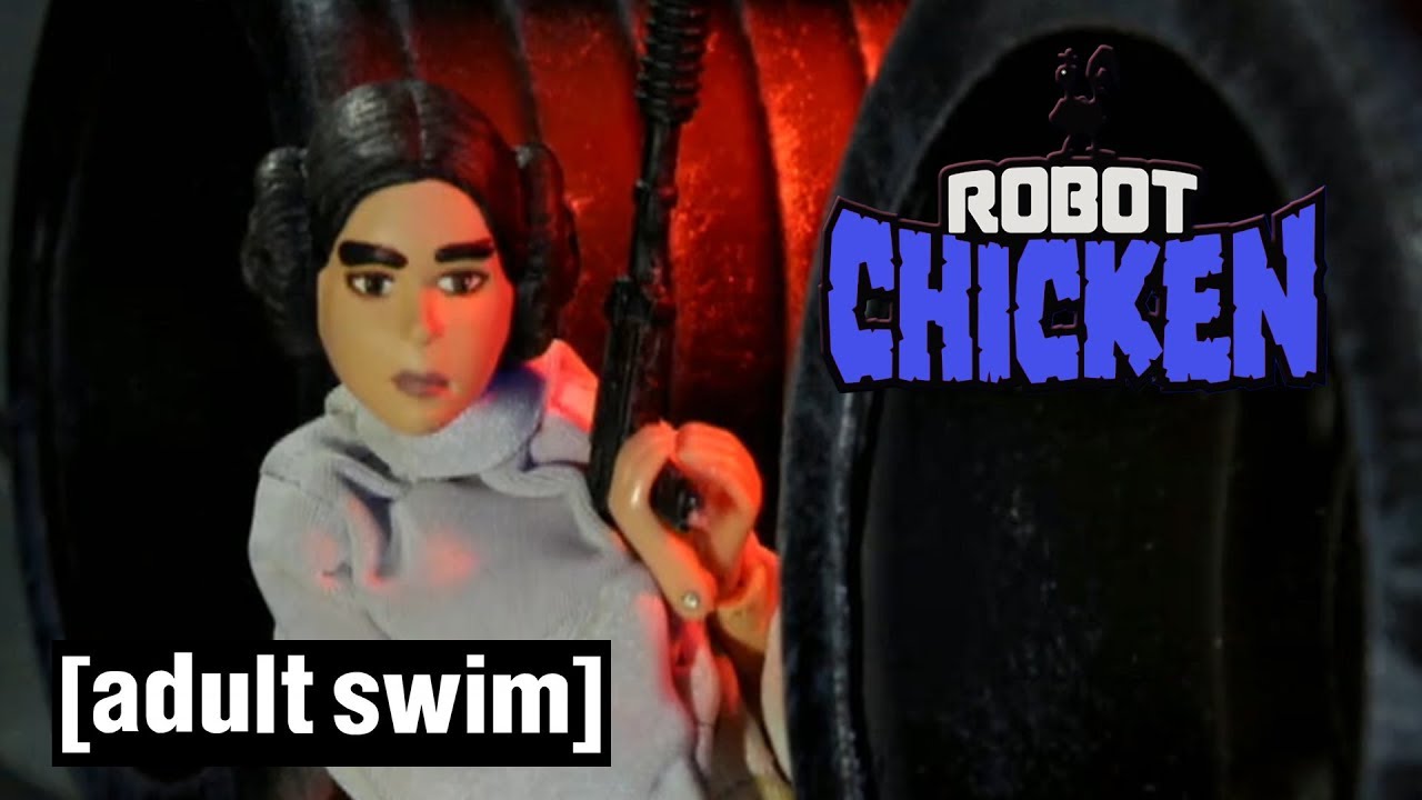 4 Princess Leia Moments | Robot Chicken Star Wars | Adult Swim - YouTube