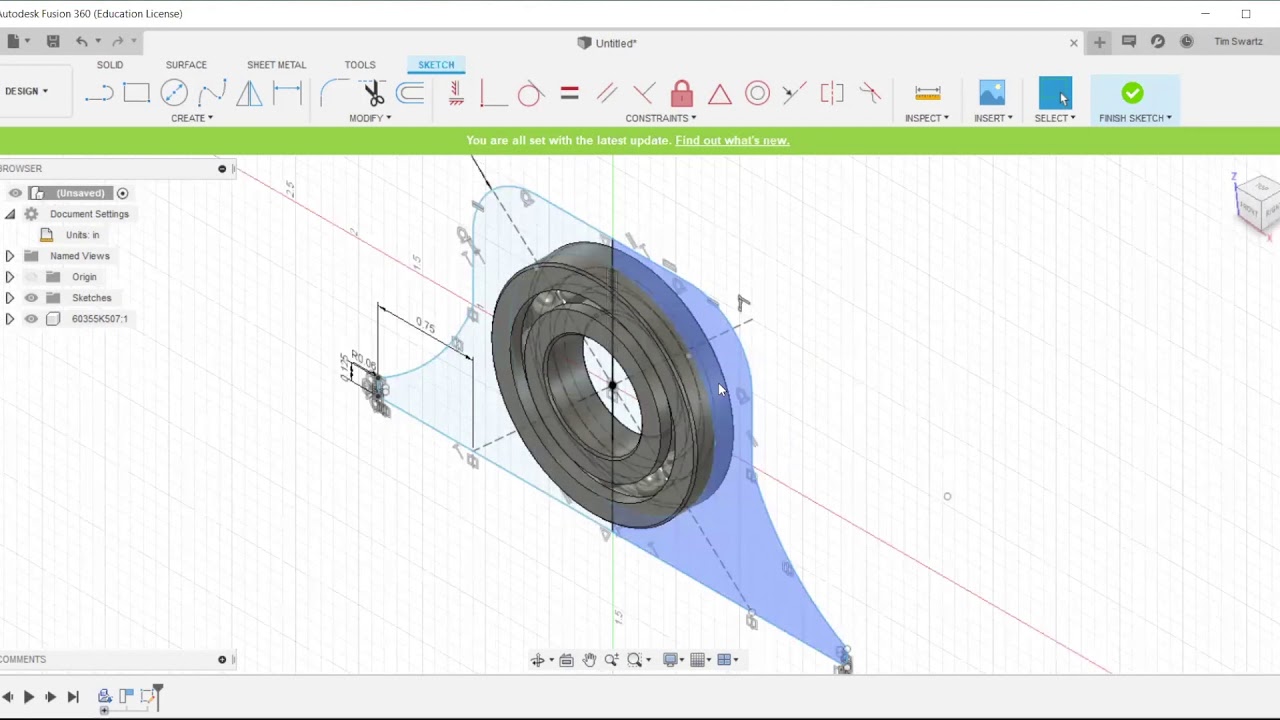 Robotics Part 1 Bearing Block - YouTube