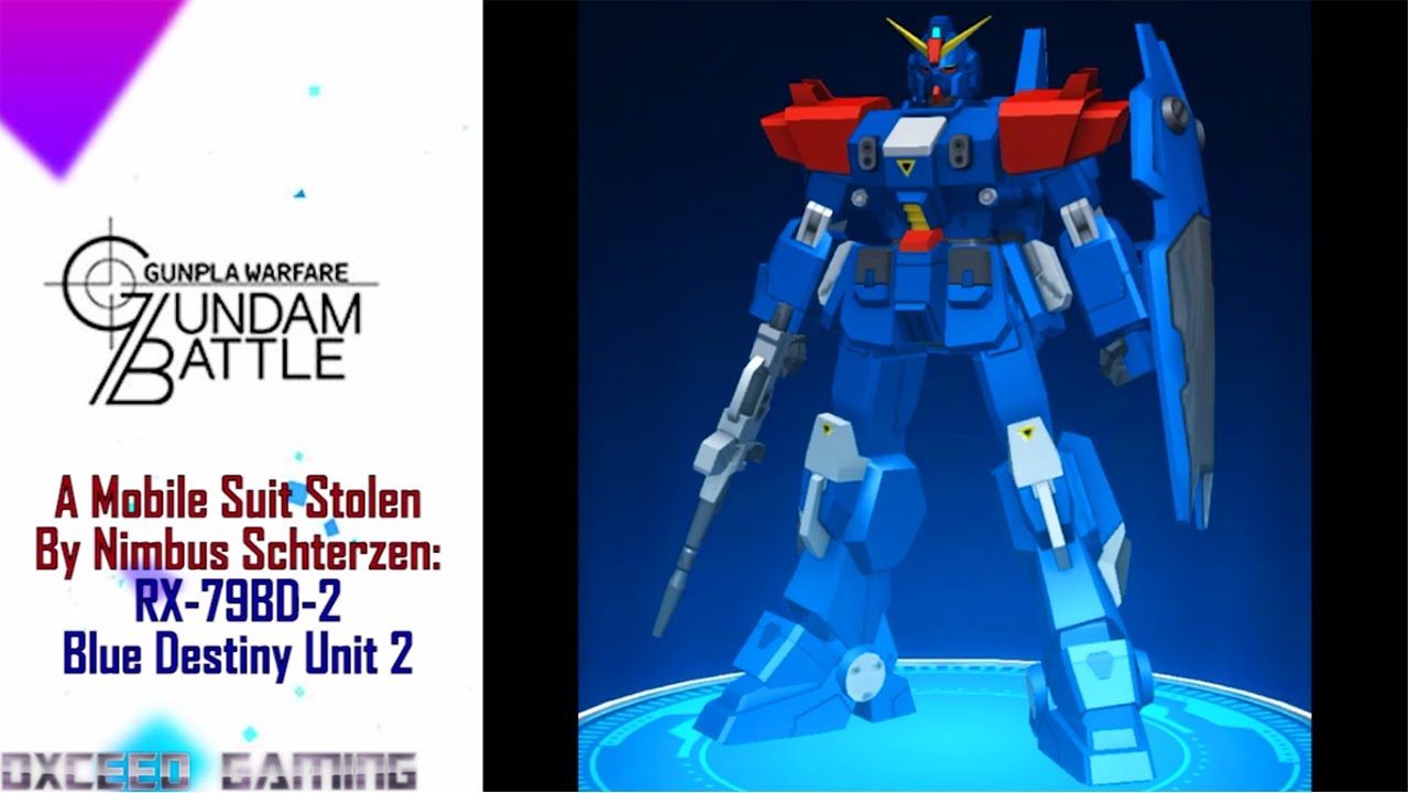 Blue Destiny Unit 2 EX Skills Showcase [ Gundam Battle: Gunpla Warfare ...