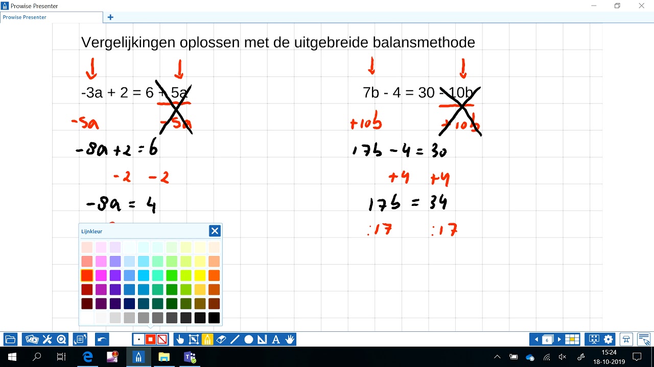 oplossen met de uitgebreide balansmethode - YouTube