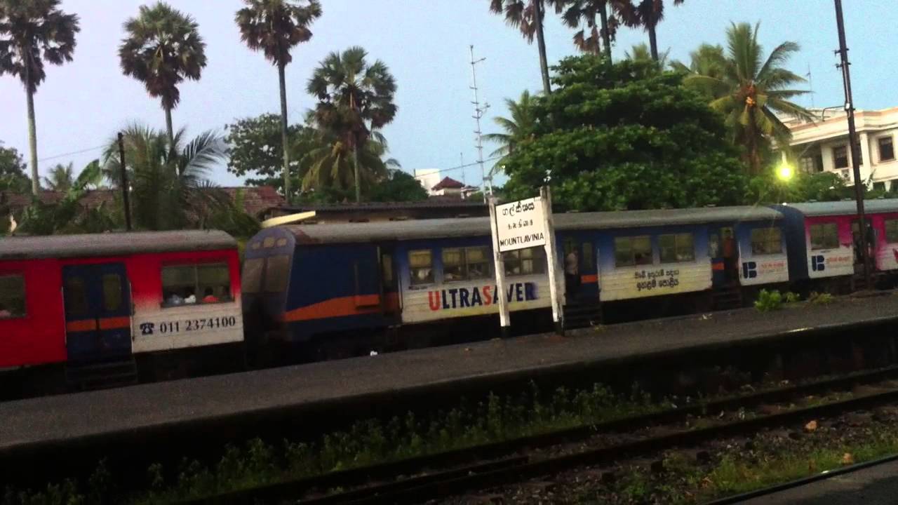Colombo Commuter Train - Mount Lavinia Railway Station, Sri Lanka ...