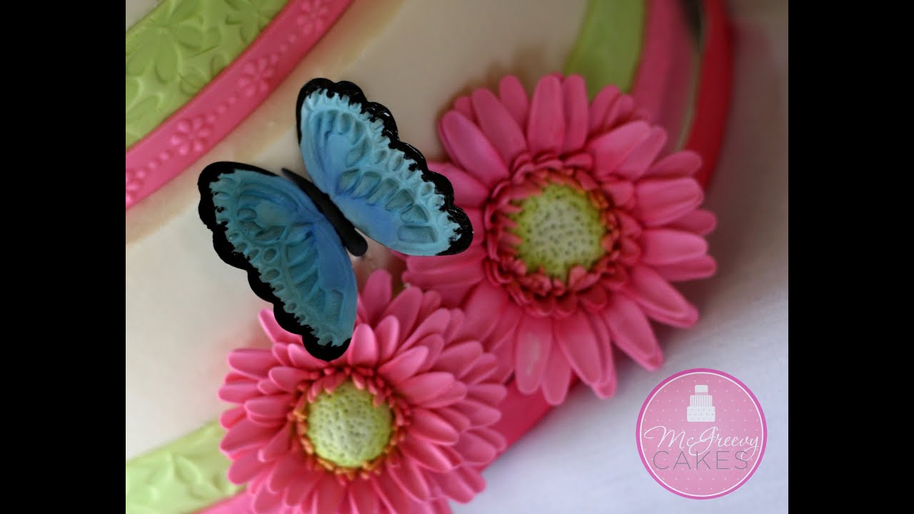 How to Make Sugar Butterflies; A McGreevy Cakes Tutorial - YouTube