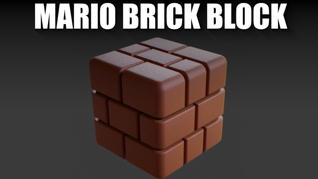 Blender 2.8 Mario brick block tutorial - YouTube