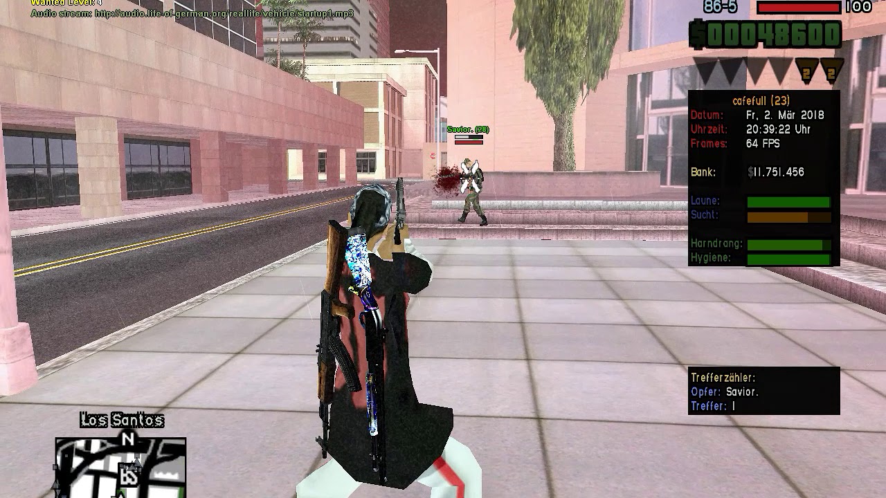 Gta San Andreas (samp) LoG (Life of German) cafefull - YouTube