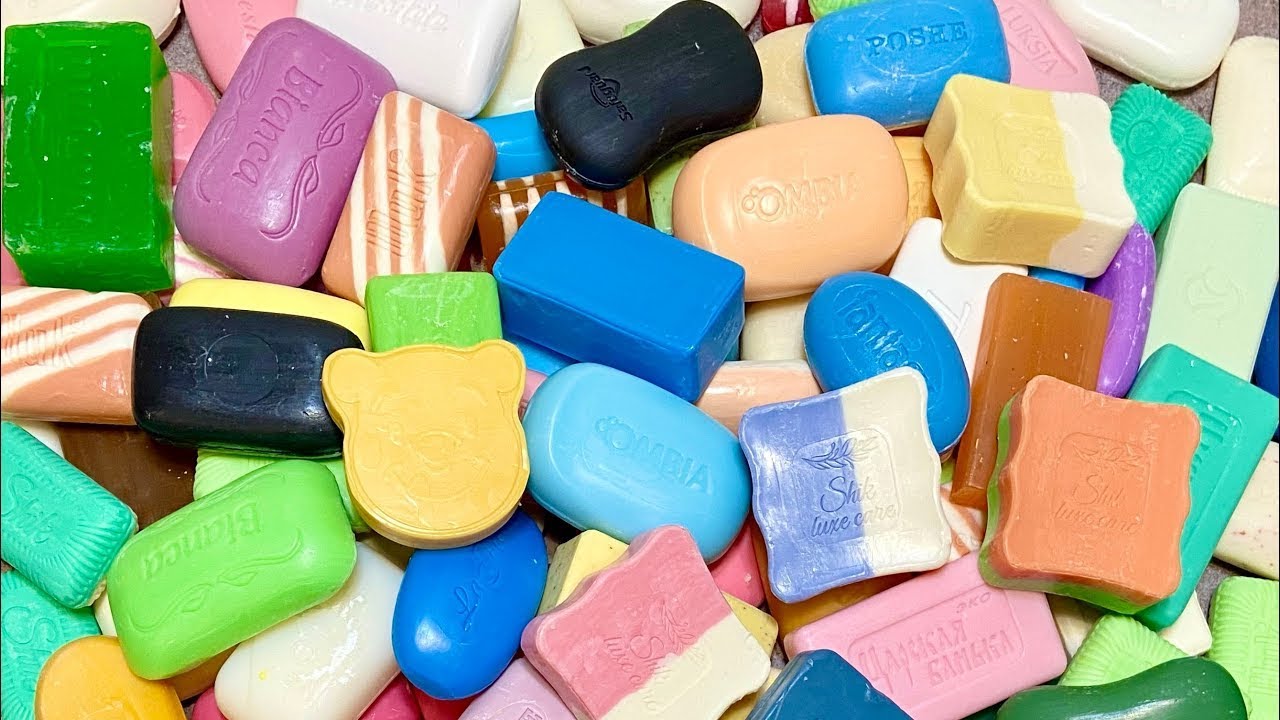 1 Hour Relaxing Soap Cutting and Carving ASMR | | Cutting Soap Cubes ...