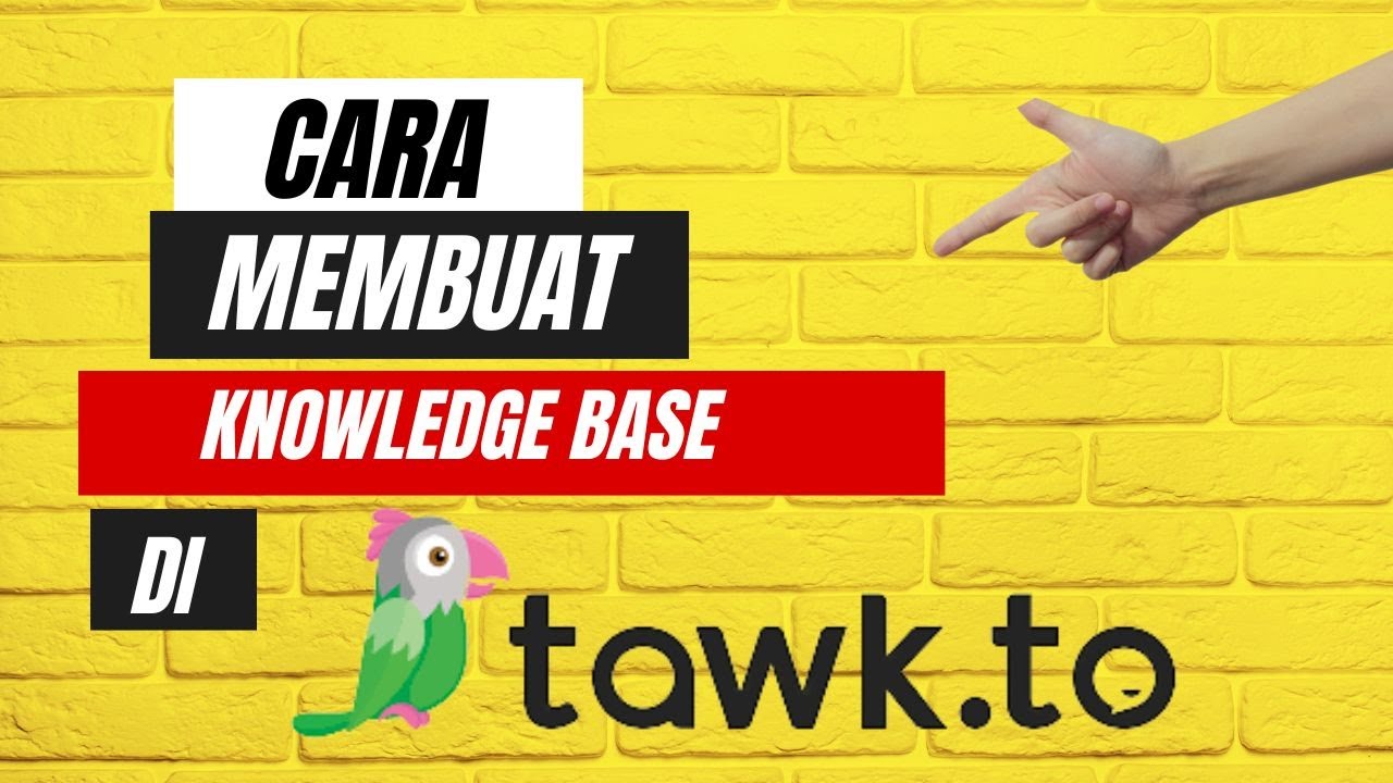 Cara Membuat Knowledge Base dengan menggunakan tawk.to - YouTube