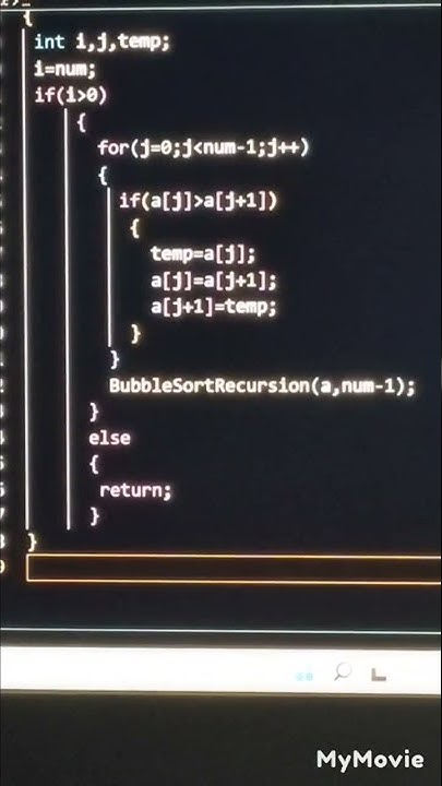 bubble sort in C Programming 🇧🇬🏳️‍🌈🗼 - YouTube