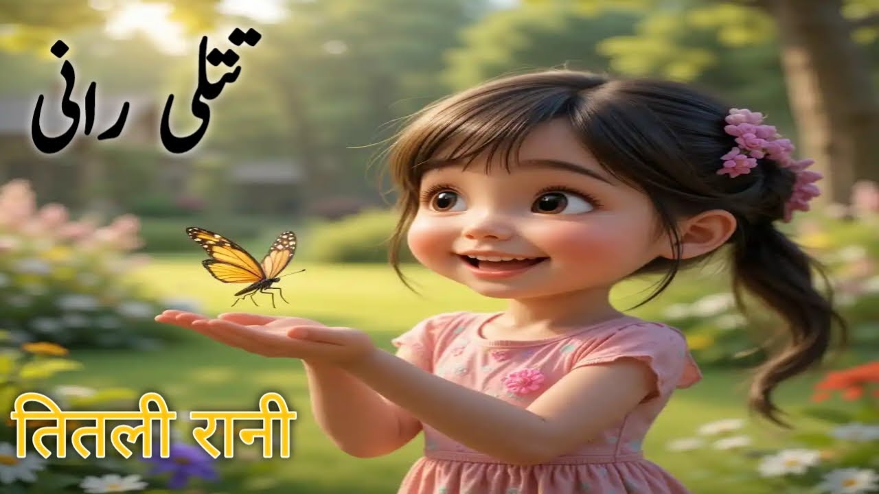 Titli rani/Hindi rhymes/ Urdu rhymes/ Nursery Rhymes/ Kids Rhymes/ Kids ...