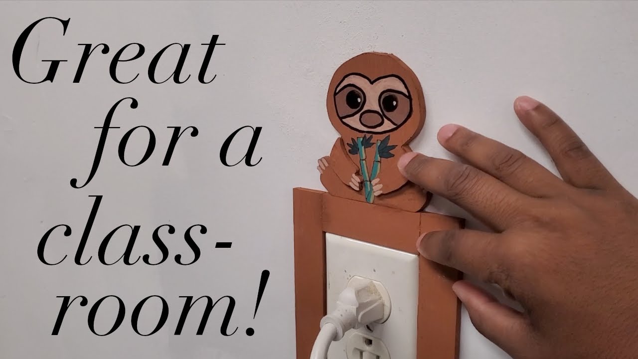 Sloth Light Switch Frame | Simple Scroll Saw Project - YouTube