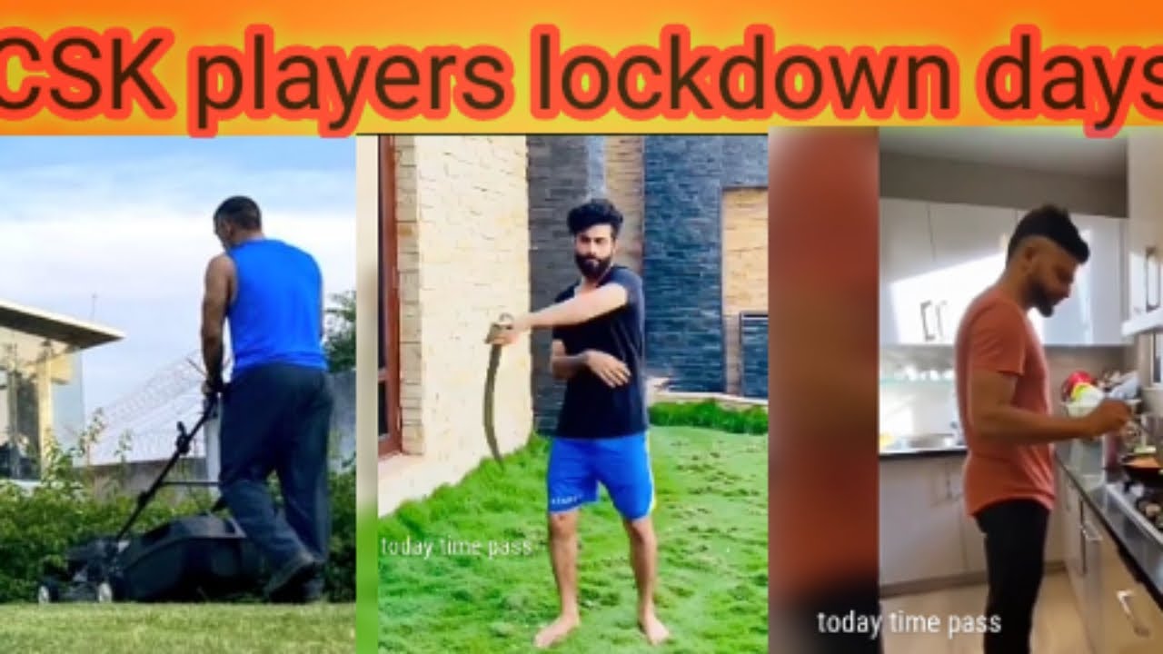 csk players lockdown days - YouTube