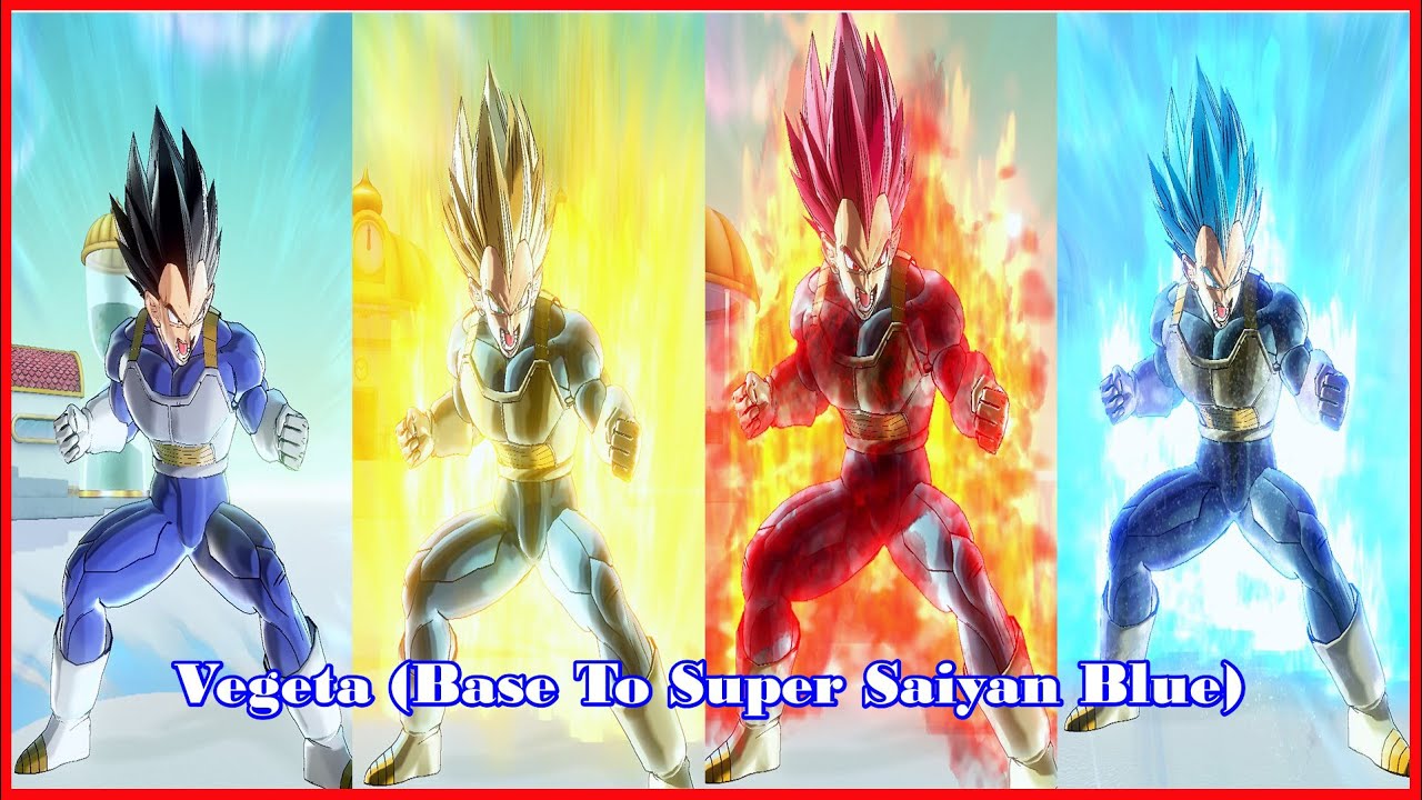 DBXV2 Custom Character Vegeta (Base To Super Saiyan Blue) - YouTube