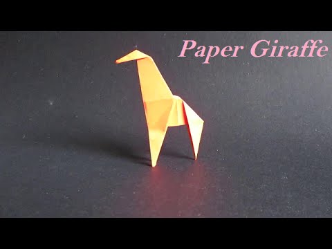 Origami Giraffe - Origami Giraffe Instructions Easy - YouTube