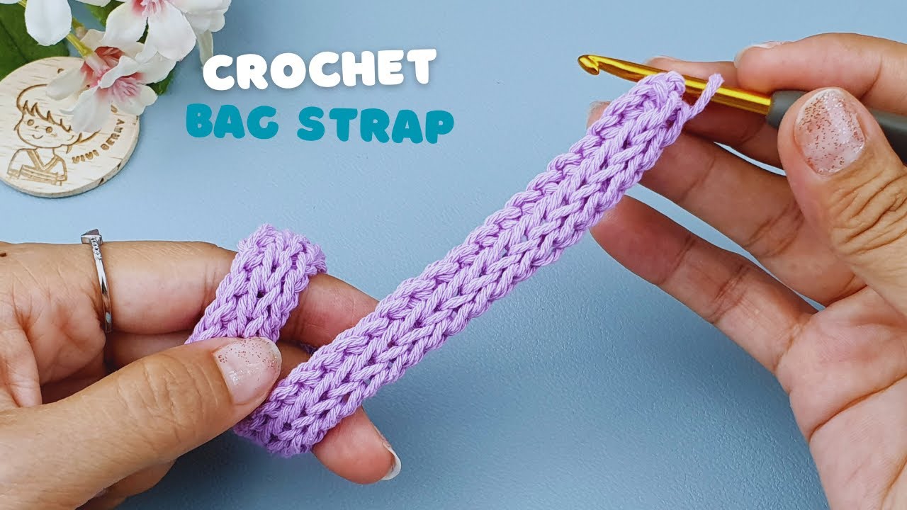🧶Super Easy How to Crochet Bag Strap | Crochet a Cord Step by Step ...