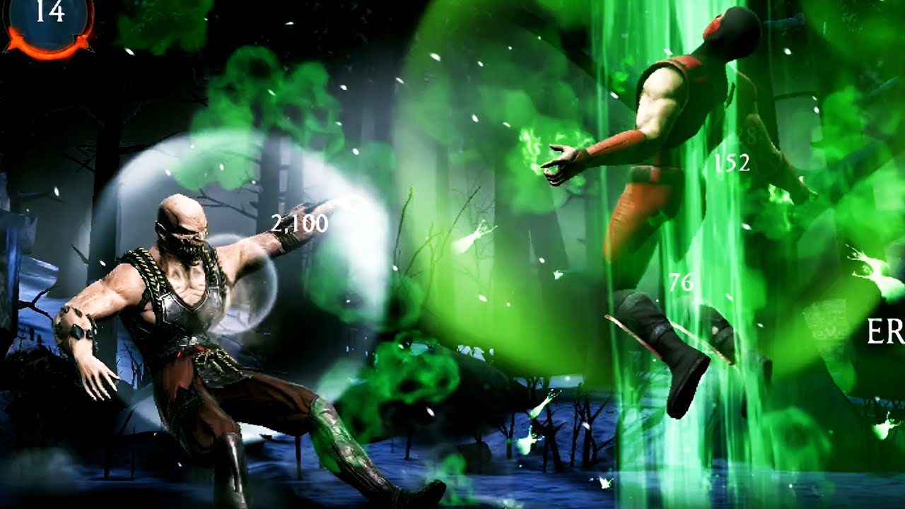 MORTAL KOMBAT ERMAC USES Toxic Gas VS BARAKA Fight - YouTube